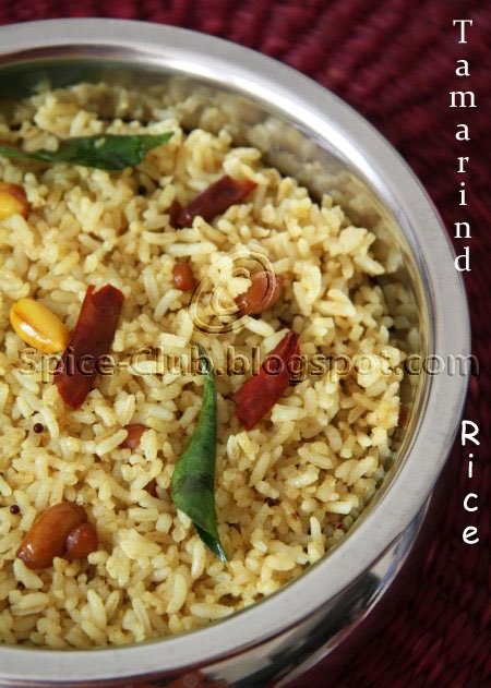 Puliyotharai-Tamarind rice