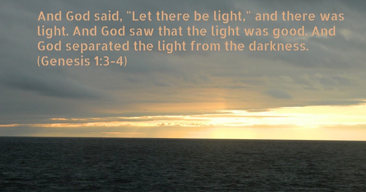 Living Scriptures Devotionals: BIBLE NUGGETS: LET THERE BE LIGHT