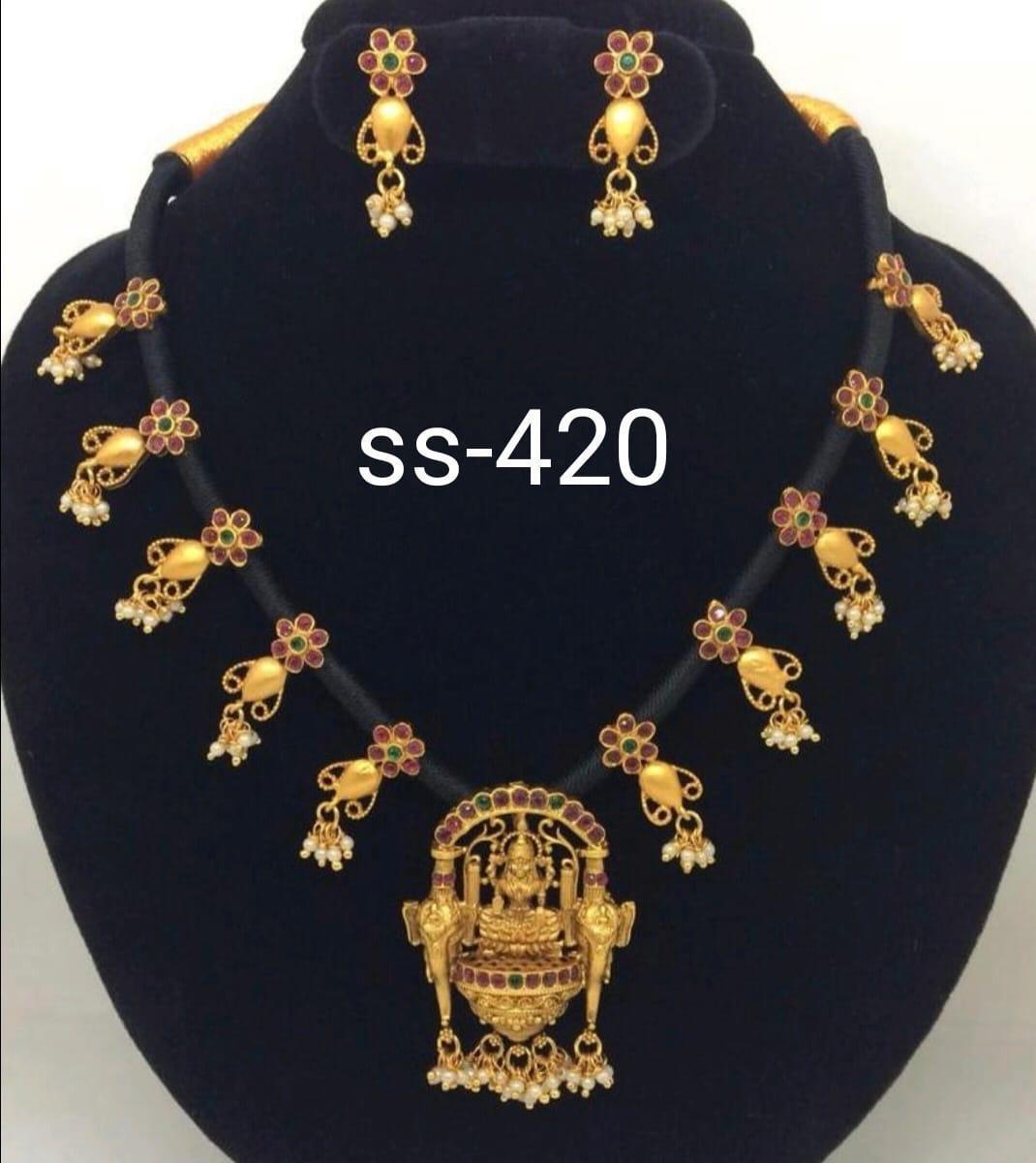 Black Thread and Black Beads New Collection - Indian Jewelry Designs