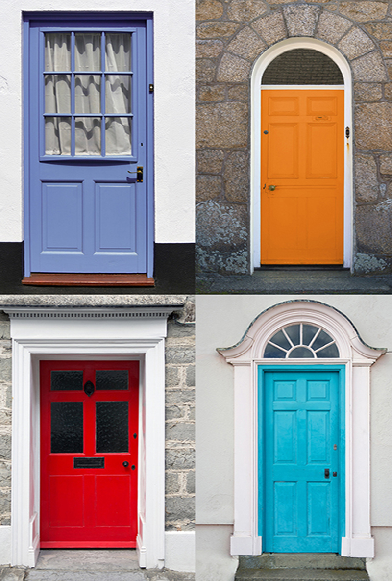 40 examples of colored entrance doors - Lady's Houses