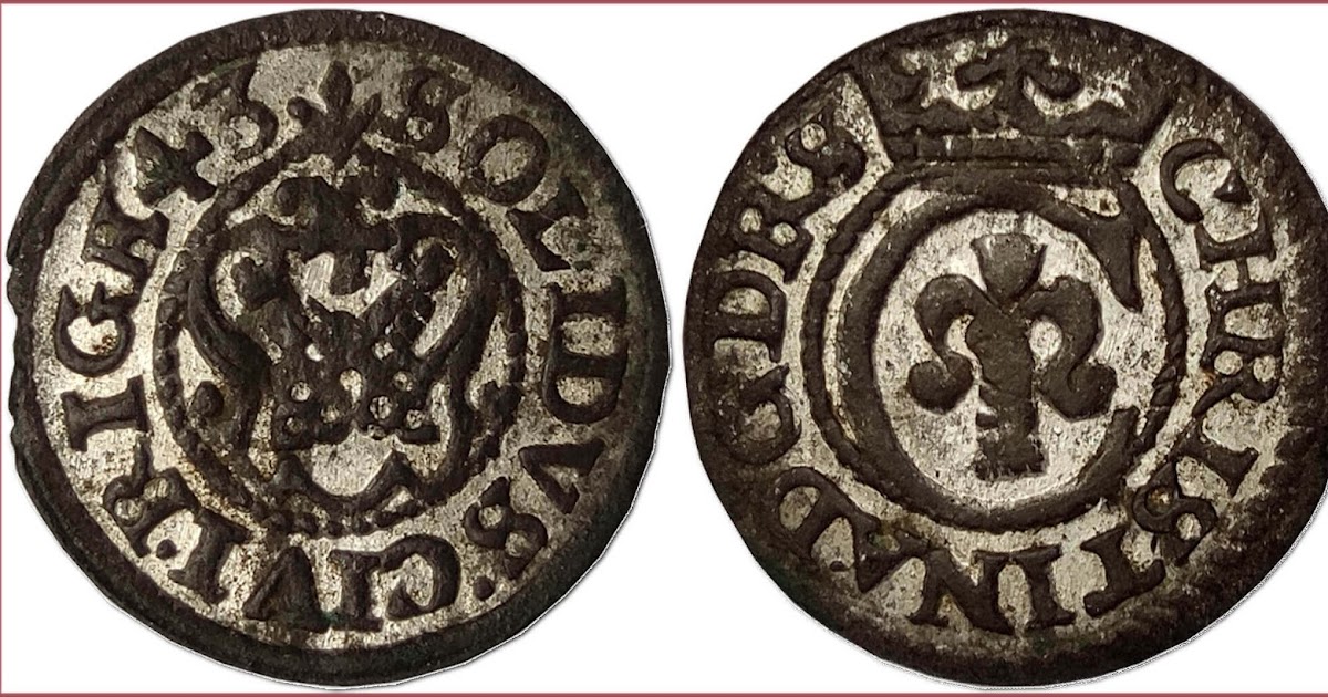 Solid: coin from City of Riga (Swedish Livonia, 1621-1665)