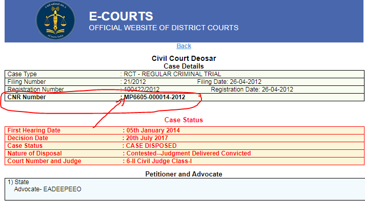 eDiplomaMCU: WHAT IS CNR? HOW TO FIND CNR FOR ICJS CASE ENTRY?