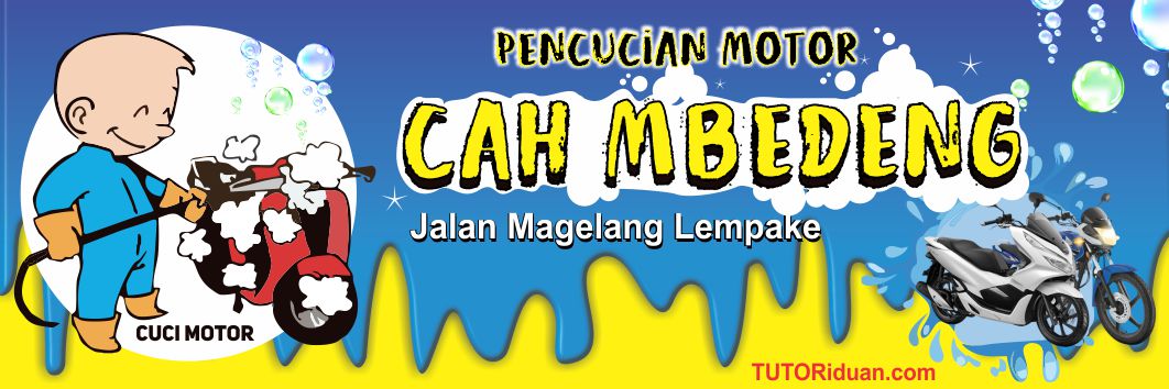 Desain Spanduk Banner Cuci Motor dengan CorelDraw (Free CDR ...