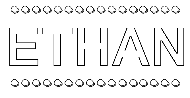 Blog de Biologia: Coloring Page First Name Ethan