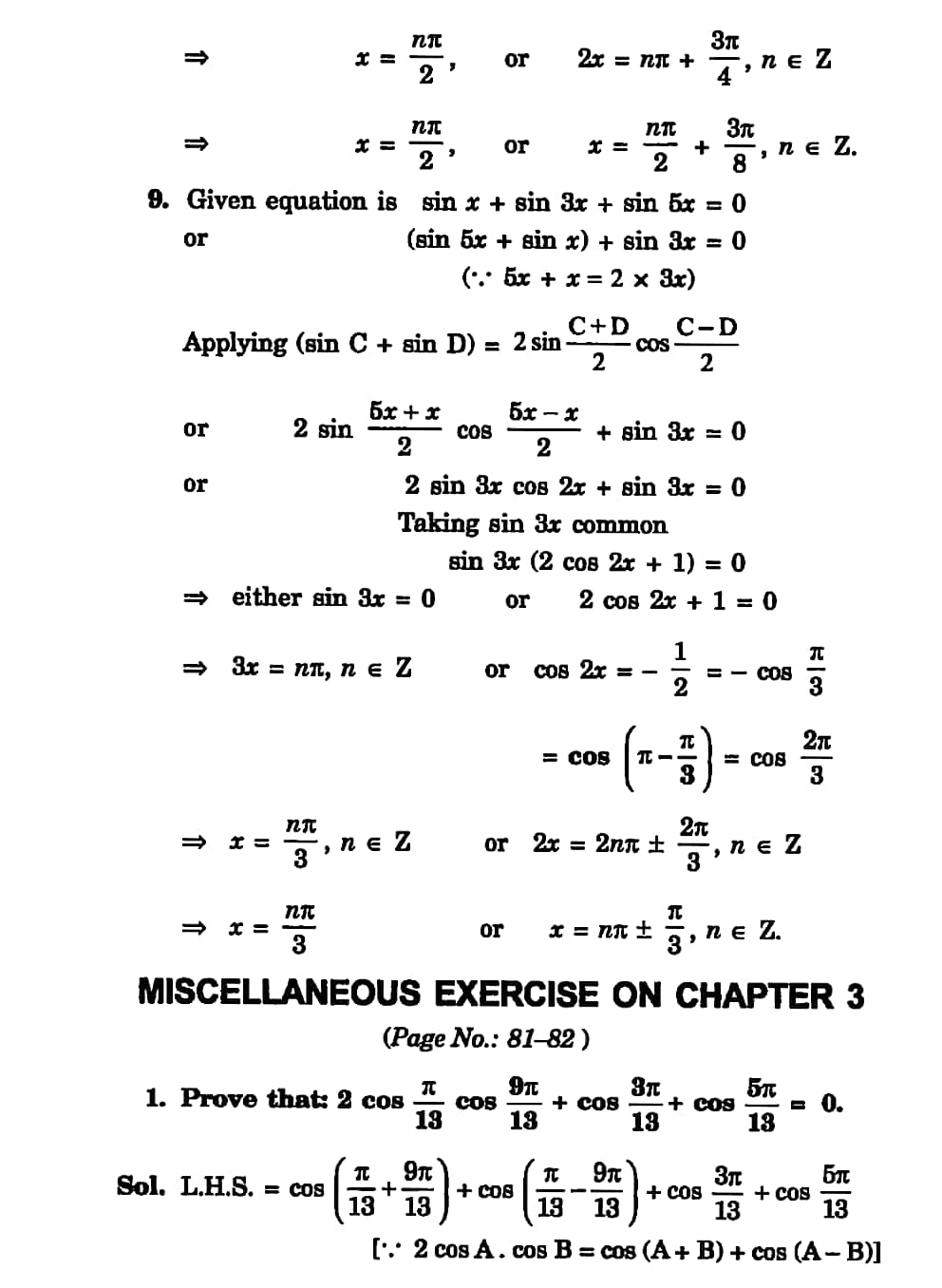 Trigonometric functions class 11 math - Studypur