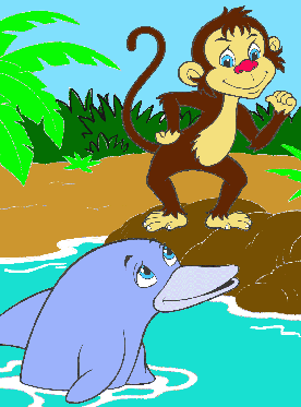 Monkey and The Dolphin: Best Moral Story | Kids moral stories