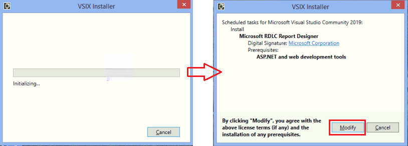 Installing RDLC Report in Visual Studio Community Edition 2019
