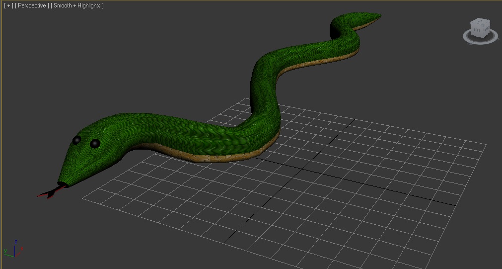 3D Modelling & Animation: Asset 3: Snake
