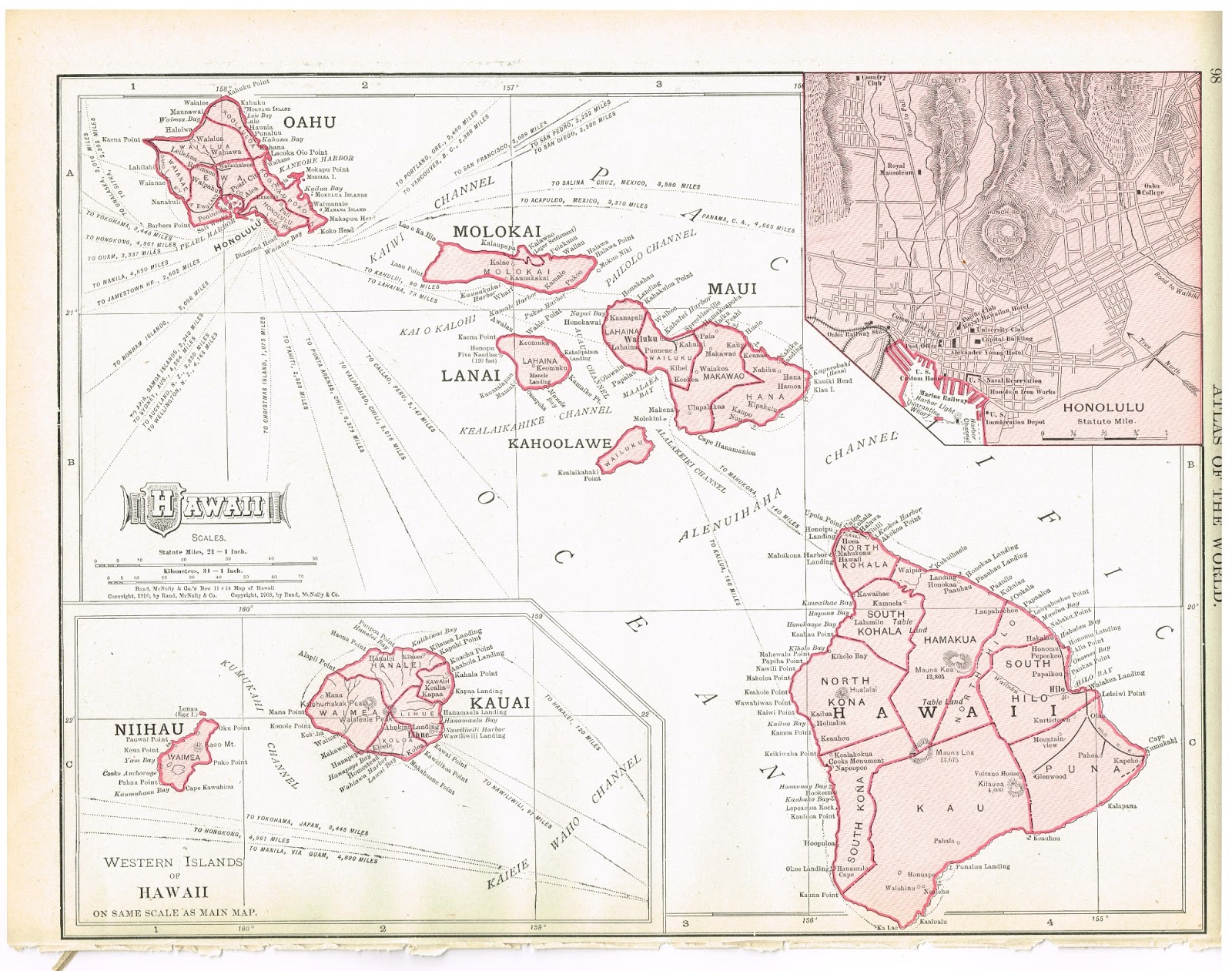 Antique Graphics Wednesday - 1900's Maps of the World & ALL 50 States ...
