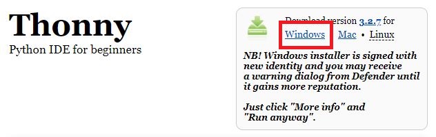 Belajar Python dengan Programiz dan Thonny - ditempel