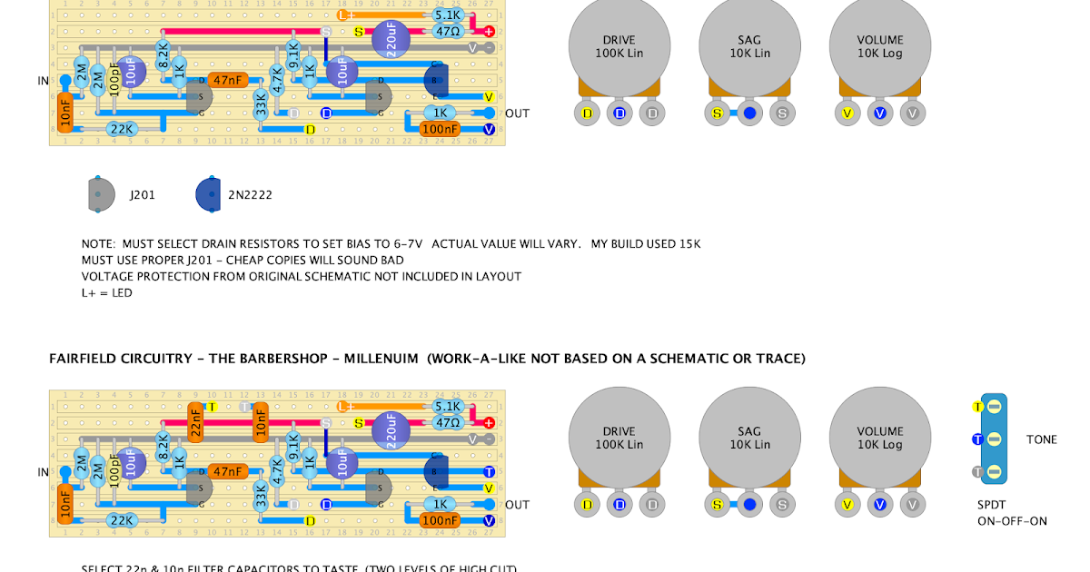 Guitar Effects - Vero - Point to Point - Tag Board Layouts: FAIRFIELD ...