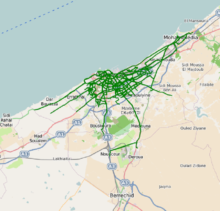 Voilà les lignes actuelles Casa Bus - daily Transport News