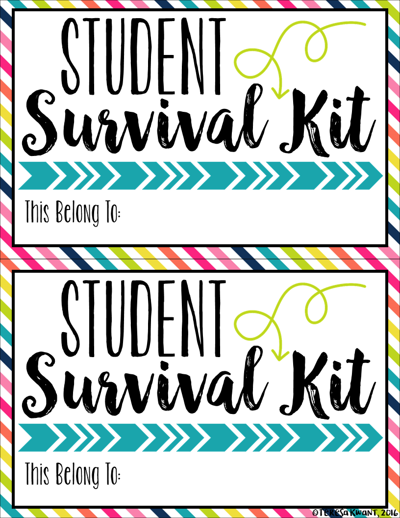 Back to School Survival Kits - Teresa Kwant