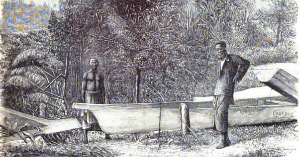 DESIGN DU GABON: onstruction pirogue