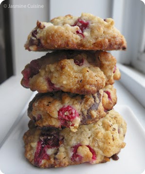 Biscuits canneberges choco-noix - Jasmine Cuisine