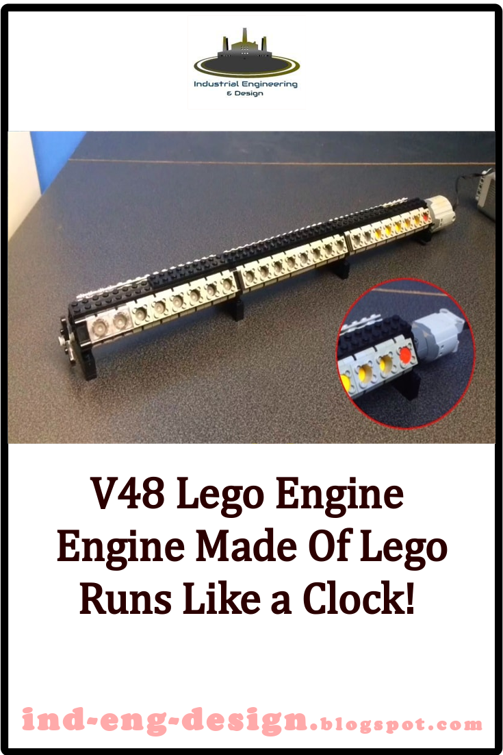 V48 Lego Engine – Engine Made Of Lego Runs Like a Clock! | ind-eng-design