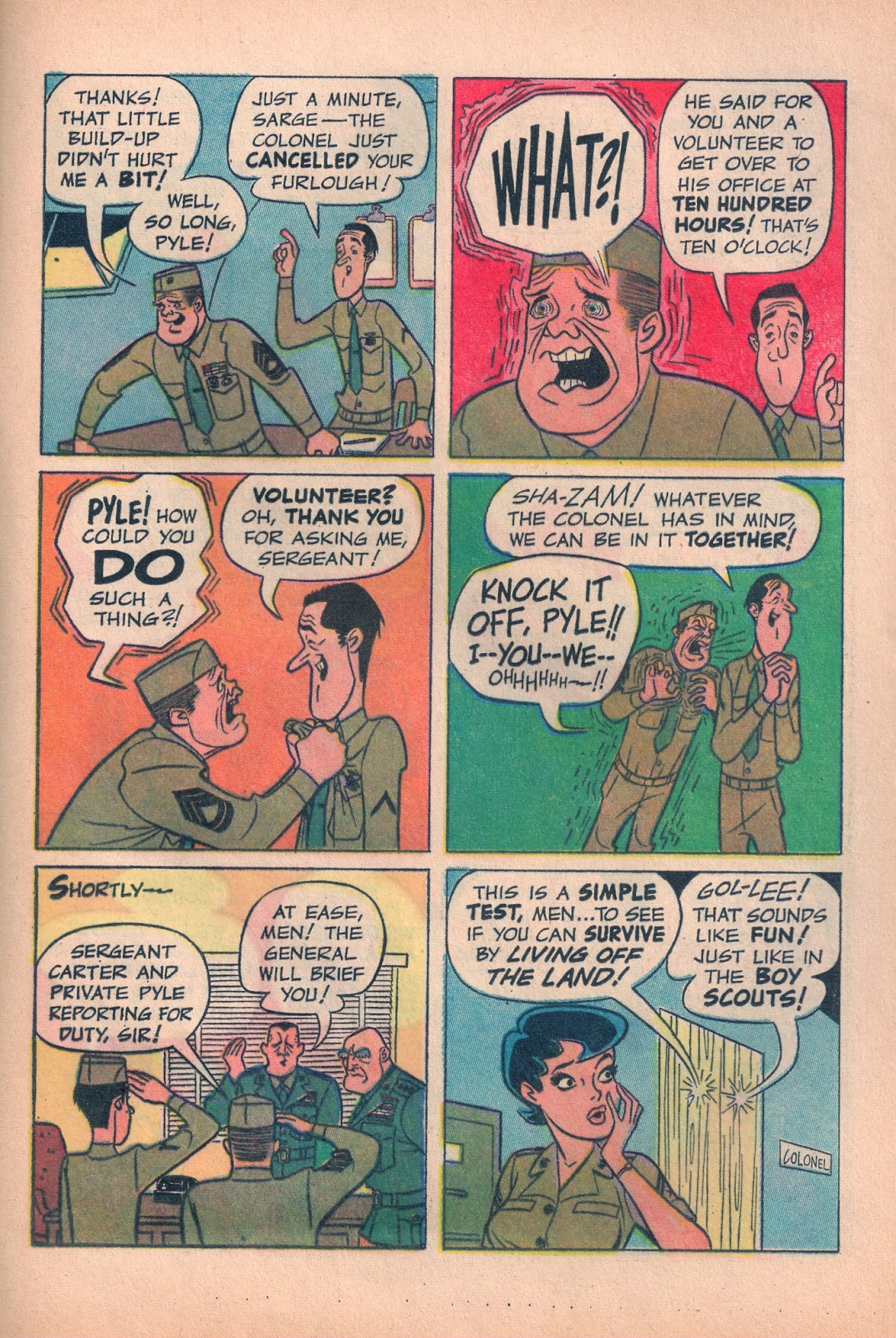 Four-Color Shadows: Gomer Pyle-Warren Tufts-1966