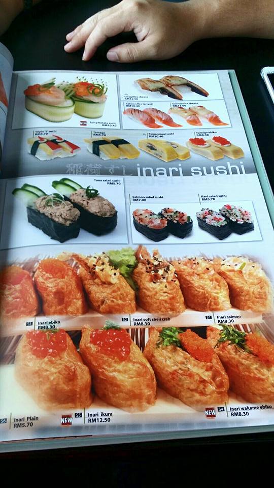 Excapade Sushi Miri Menu Price and Reservation Contact No - Miri Food ...