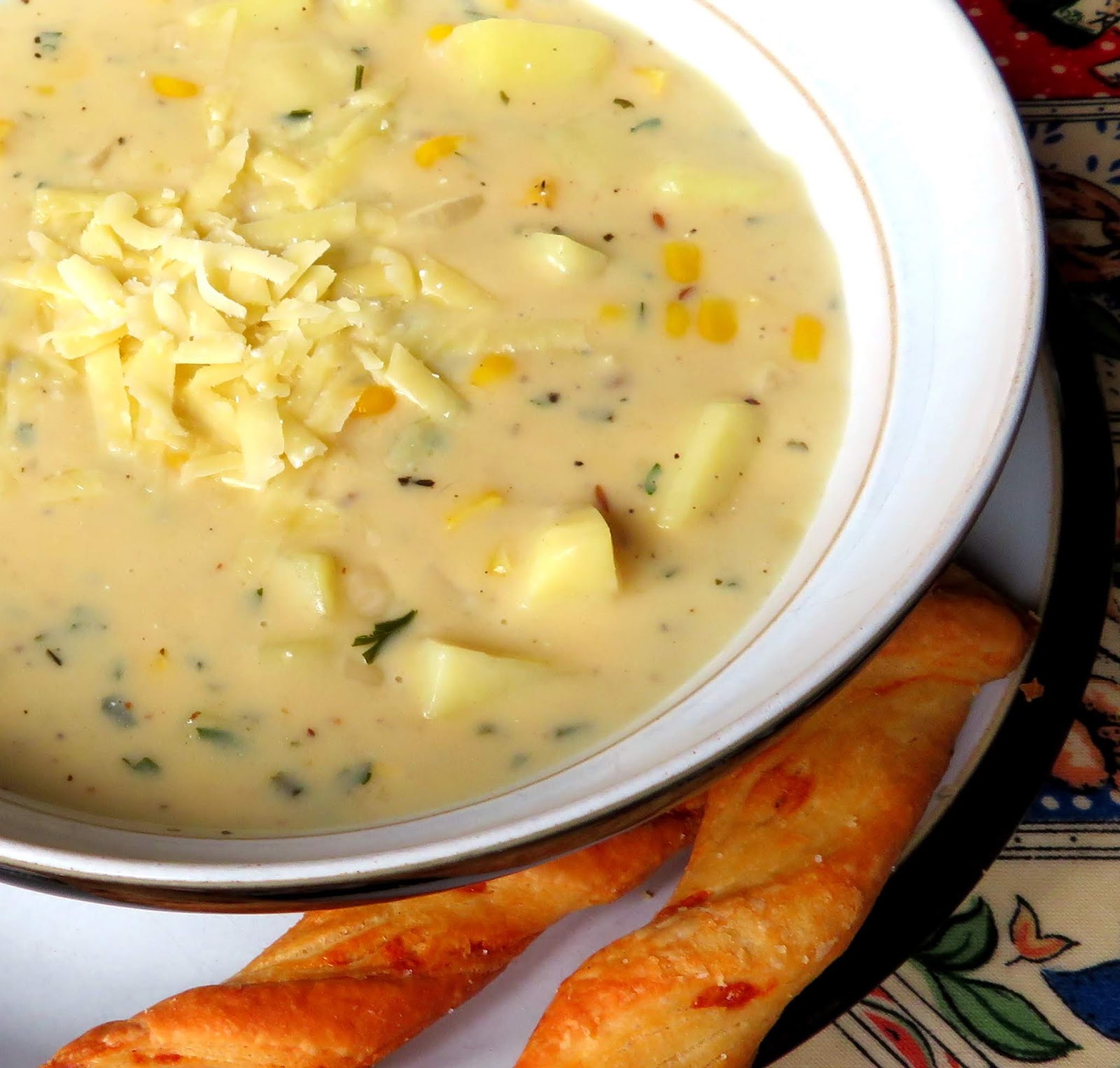 Cheddar & Corn Chowder | The English Kitchen