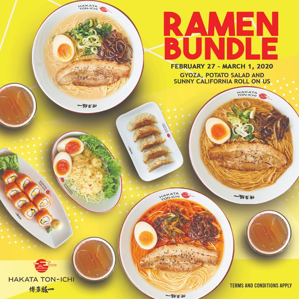 Manila Shopper: Hakata Ton-Ichi Ramen Bundle Promo: Feb-Mar 2020