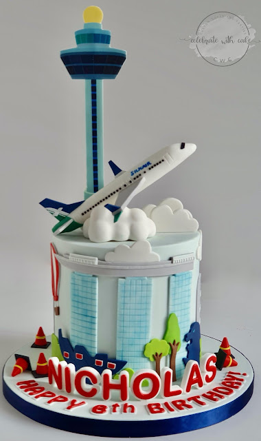 Celebrate with Cake!: Singapore Airport themed Single Tier Cake