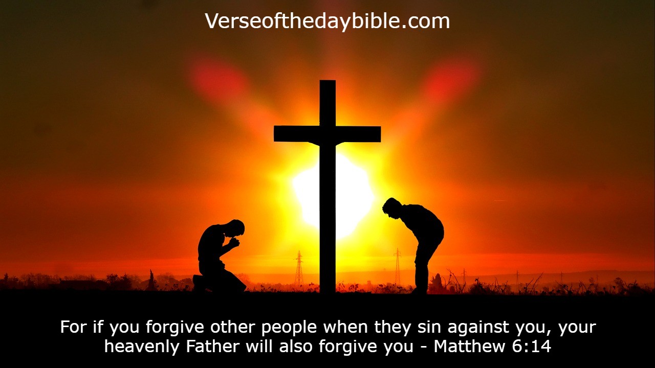 Verse of the day in English - Matthew 6:14 NIV - Verseofthedaybible.com