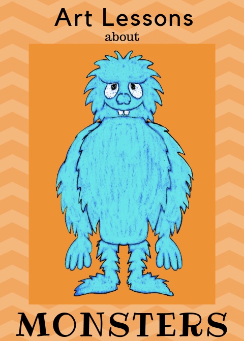 Art Sub Lessons: Art Sub Lesson Plans About Monsters