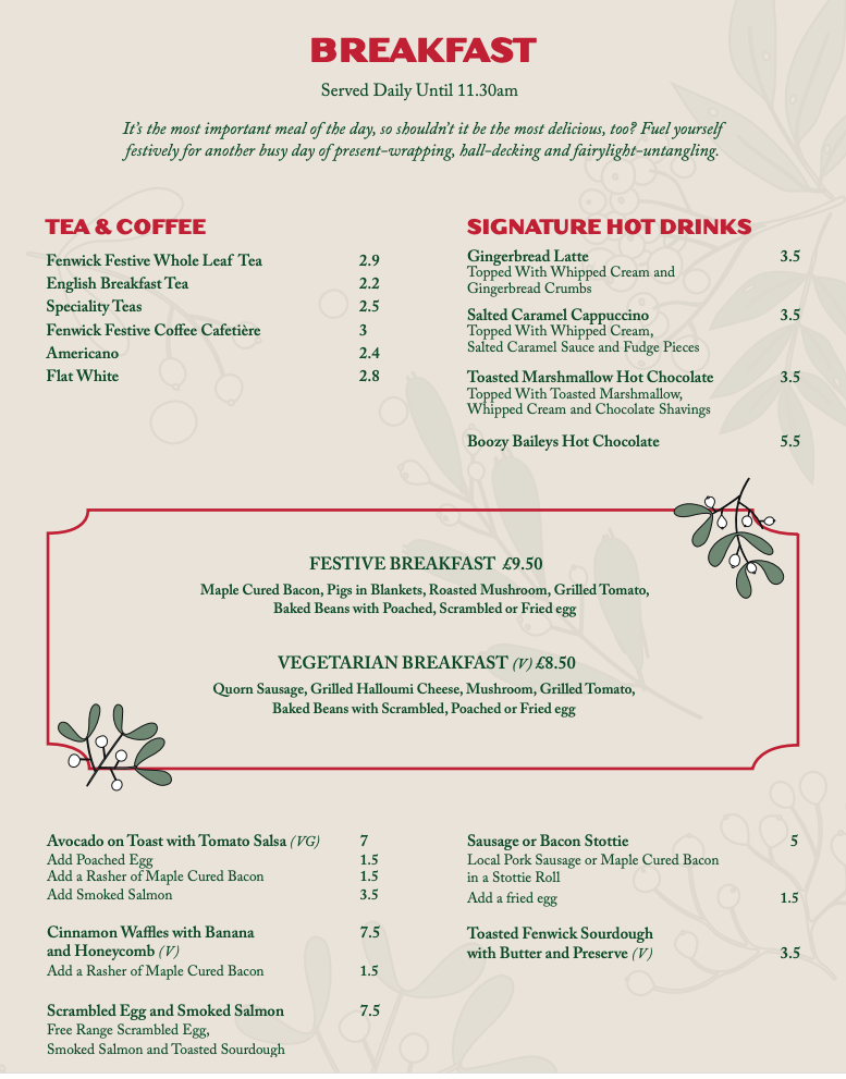 Rudolph's Restaurant at Fenwick Newcastle (Menu and Review) - a ...