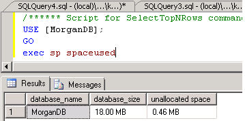 List Table Size for all Tables in SQL Database