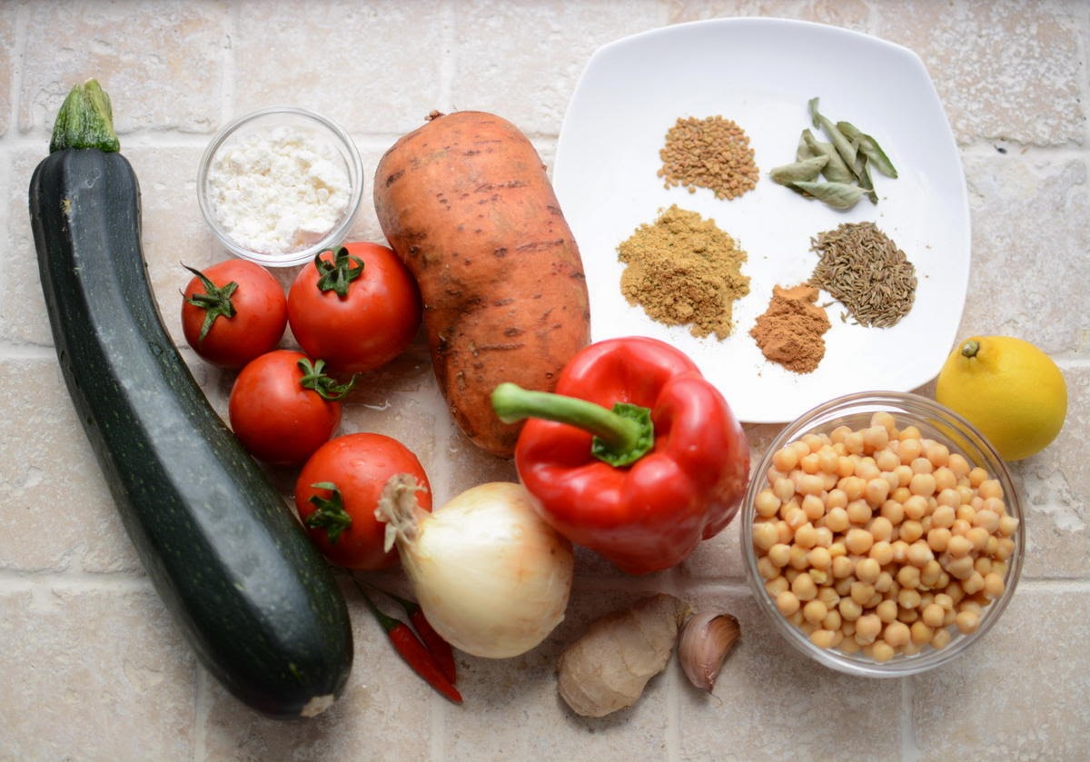 Cooking for Health: Caribbean chick pea (garbanzo bean), sweet potato ...