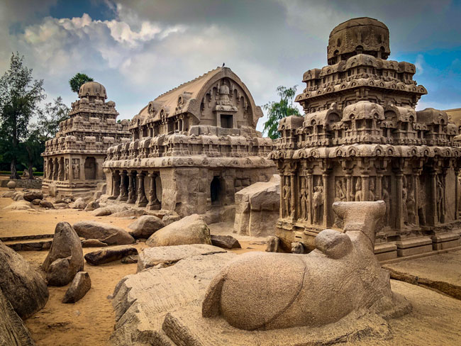 Panch Ratha at Mahabalipuram - A connection to Mahabharatha?