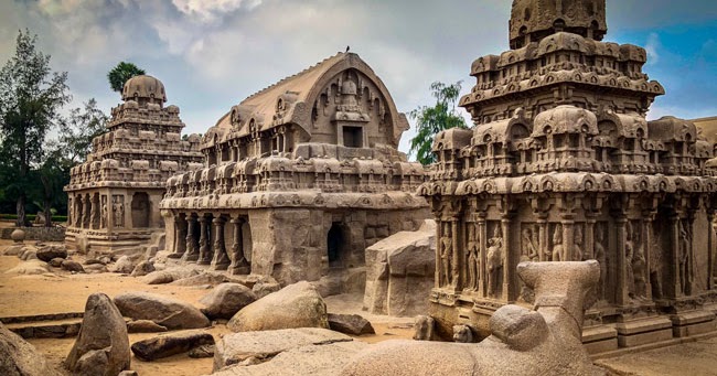 Panch Ratha at Mahabalipuram - A connection to Mahabharatha?