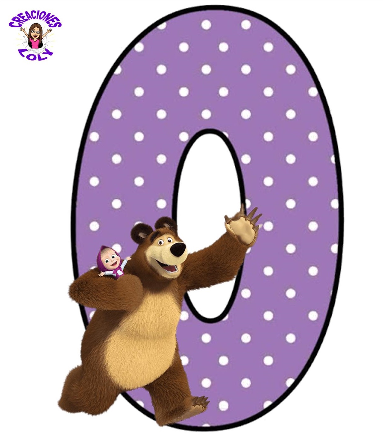 Creaciones Loly: Abecedario Masha y el Oso