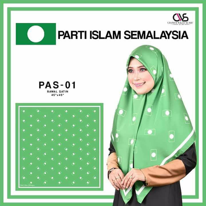 7 Koleksi Tudung Bawal Corak Parti Bertanding Di Pilihan Raya Malaysia ...