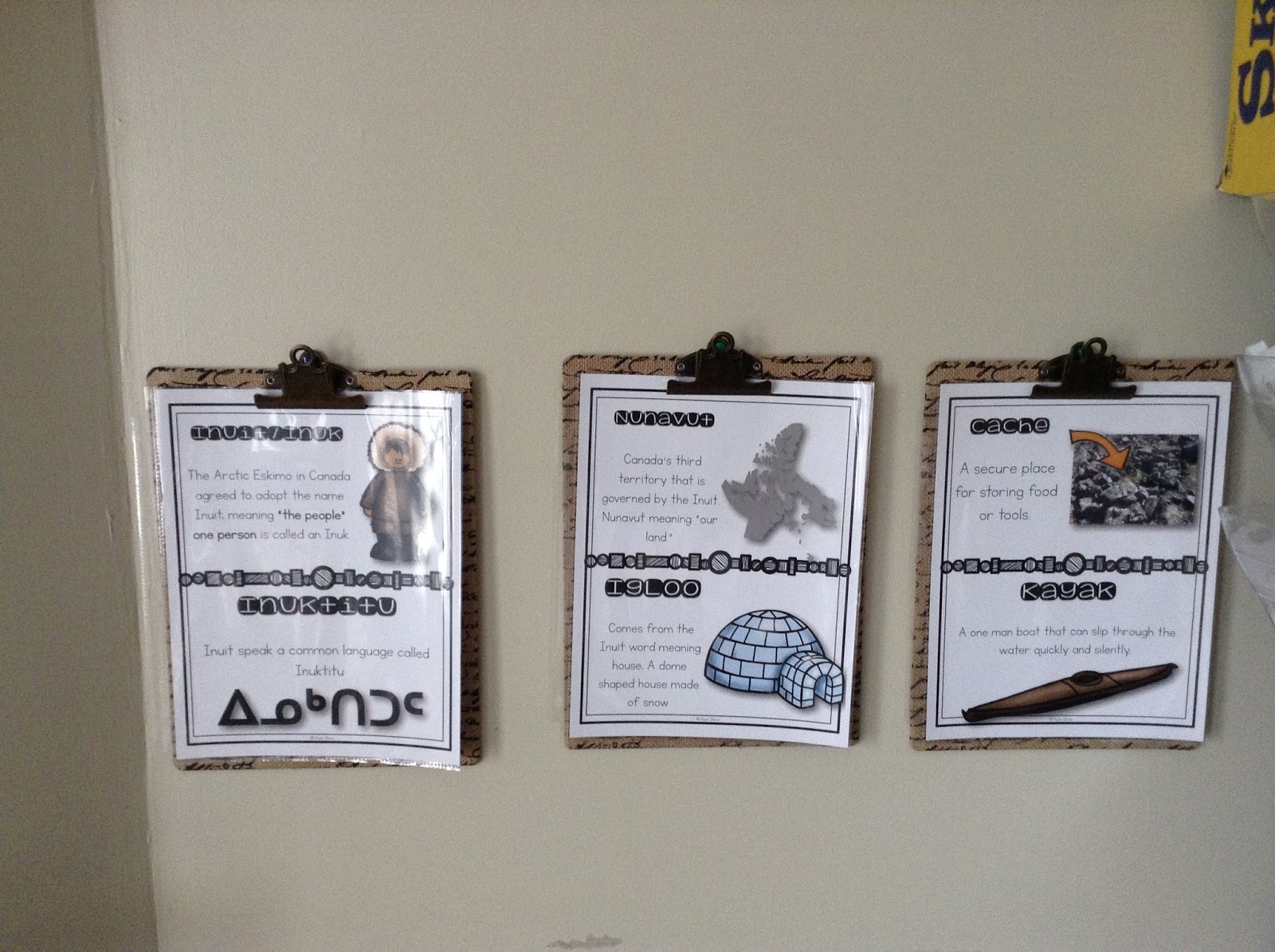 TeacherMomPlus3: FREEBIE! Inuit of the Arctic Vocabulary Charts