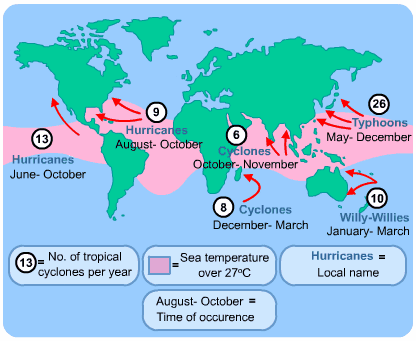 Tropic of Cancer, Tropic of Capricorn and Equator passes through which ...