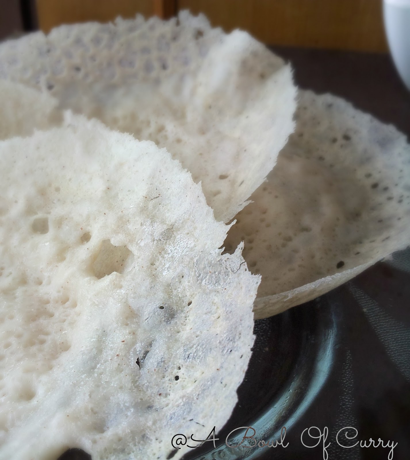 A Bowl Of Curry: Vellayappam