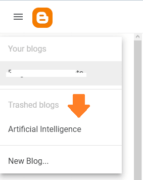 How To Delete/Restore Blogger Blog - Step By Step