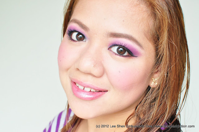 The Makeup Look: Vivid Purple and Periwinkle - Shen's Addiction