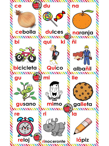 LOTERÍA DE SÍLABAS PDF