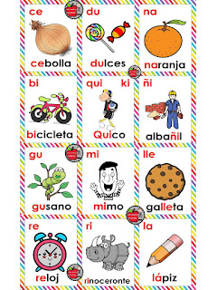 LOTERÍA DE SÍLABAS PDF