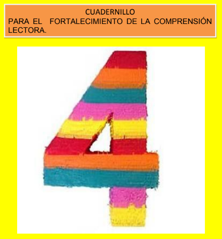 CUADERNILLO "COMPRENSIÓN LECTORA" 4° PRIMARIA