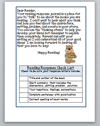 Independent Reading Journal