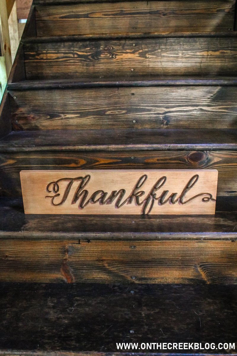 DIY Stained Thankful Sign - Tiff W. - on the creek blog