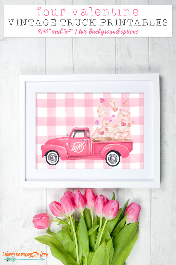 Valentine Truck Printables | i should be mopping the floor