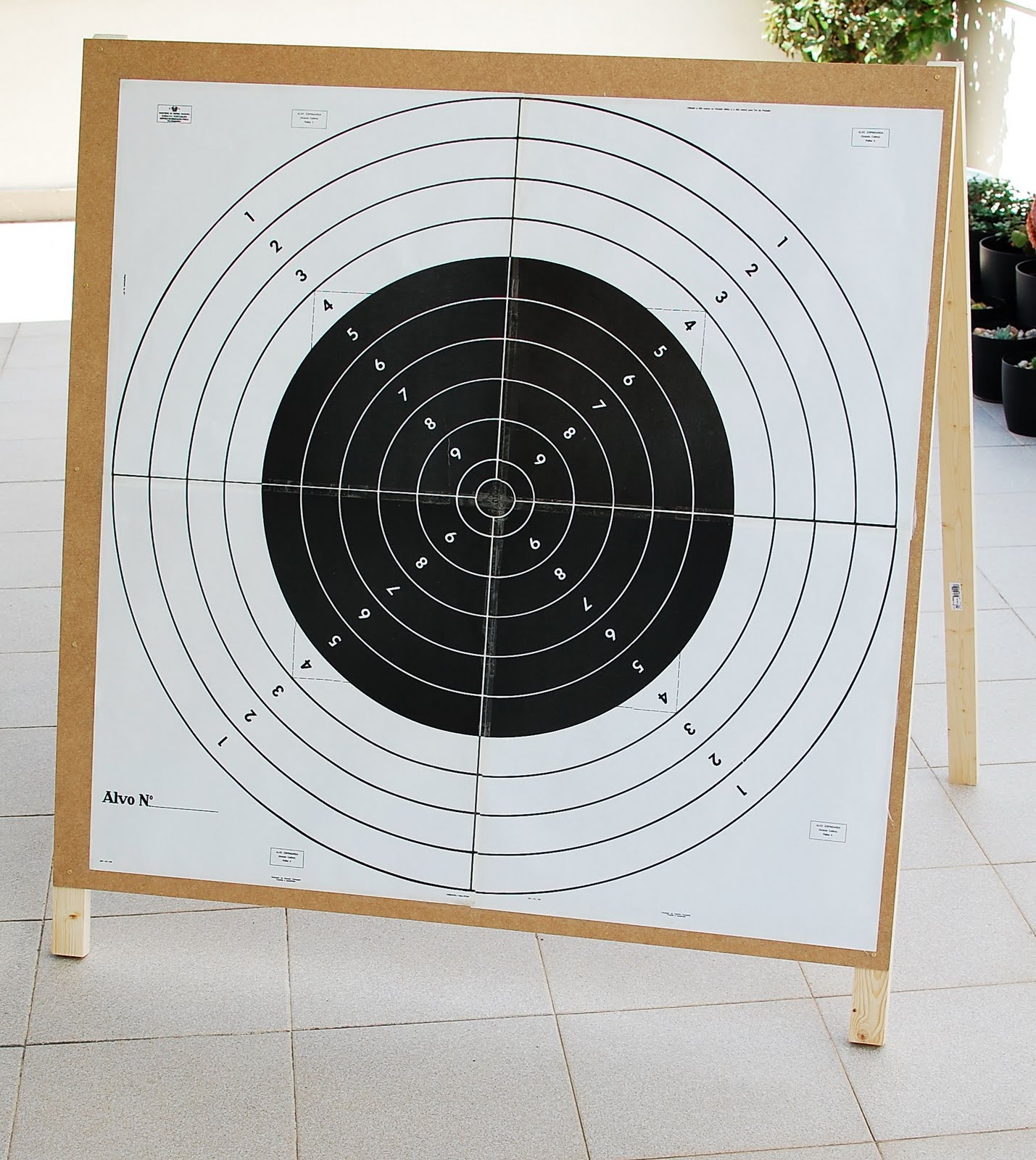 " Broken Sights ": Open sights at 300 meter with "Vergueiro" 8x57 rifle