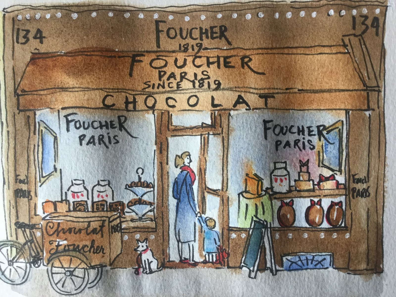 paris breakfasts: Chocolat Foucher 200th anniversary