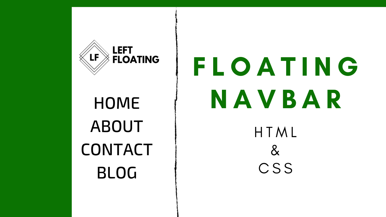 Left Floating NavBAr