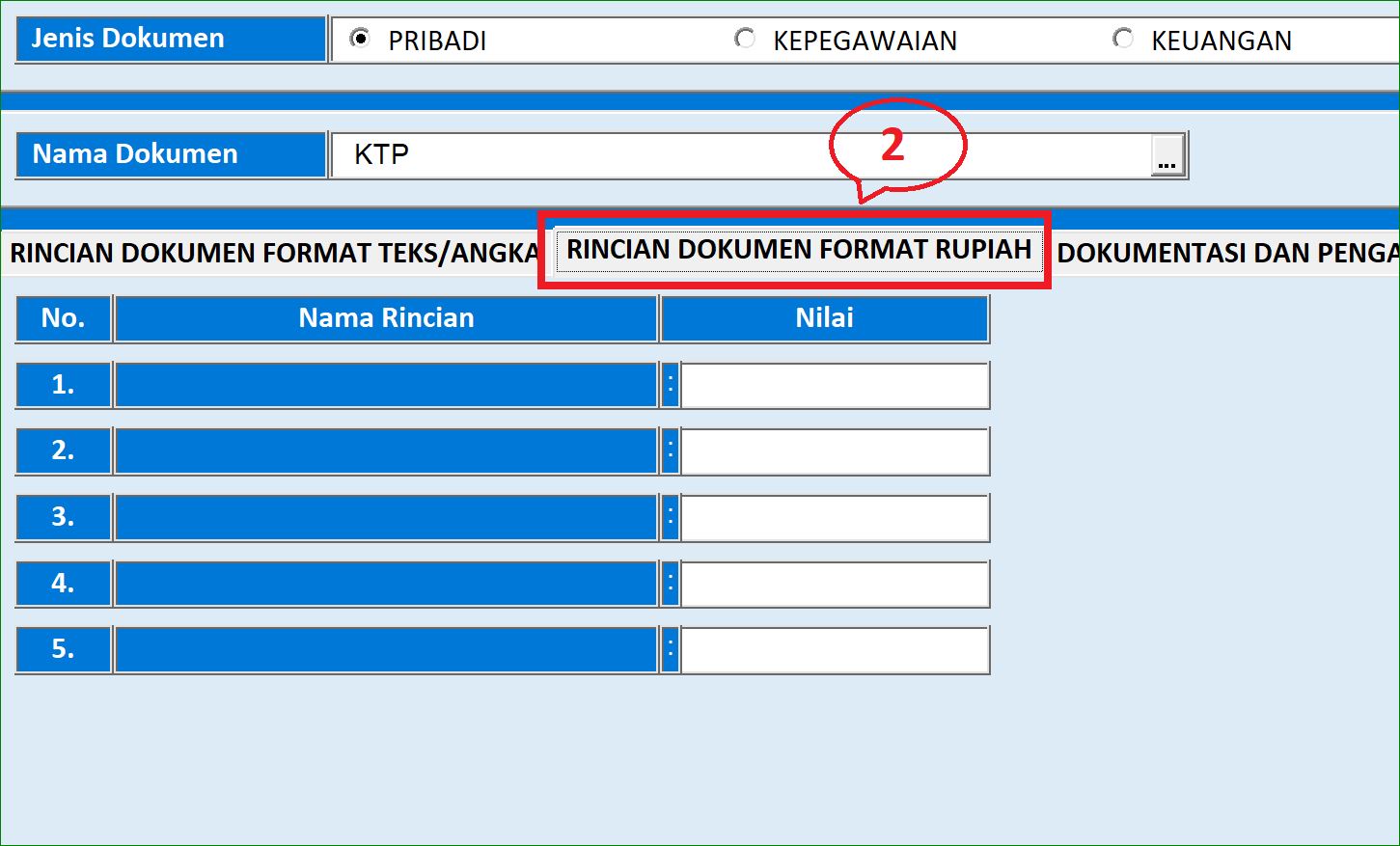 Aplikasi Excel Manajemen Arsip - ExcelManiacs
