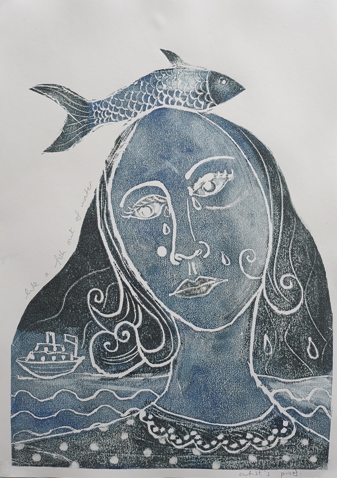 Judith Logan Art: Printing with styrofoam